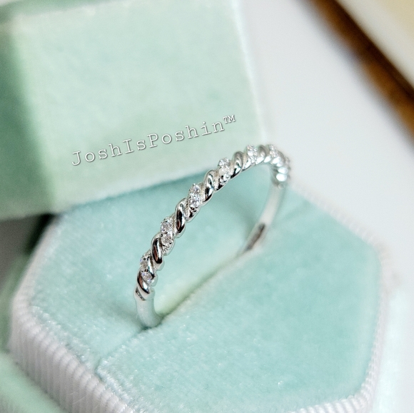 JoshIsPoshin | Jewelry | 056ct Moissanite Wedding Half Eternity Band In Sterling Silver | Poshmark